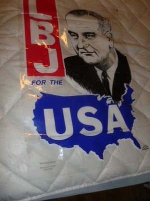 Lyndon Johnson LBJ For The USA Campaign 1964 Presidential Plastic ...
