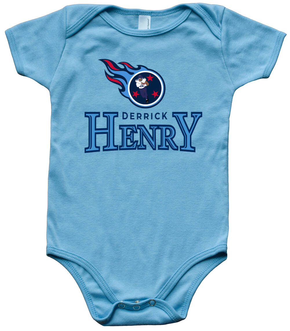 Baby Derrick Henry Tennessee Titans Logo Tractorcito Creeper Romper | eBay
