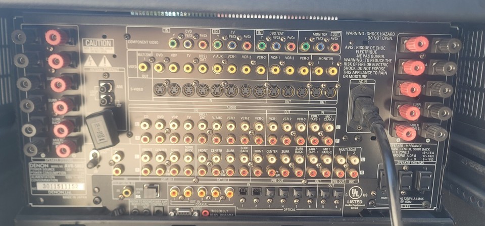 DENON AVR- 5803 Home Theater Stereo SURROUND SOUND FM AM Receiver Exct ...