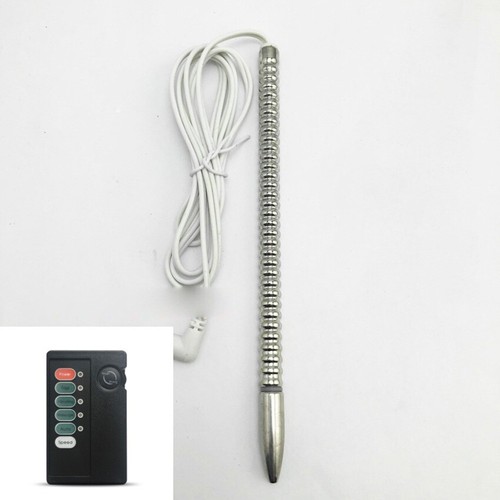 Male Electric E-stim Stretcher Urethral Sounding Rod Penis Plug Dilator ...