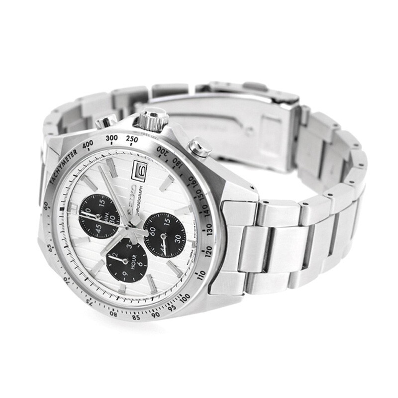 Seiko Selection SBTR039 Silver Dial Chronograph Stainless Steel Quartz ...