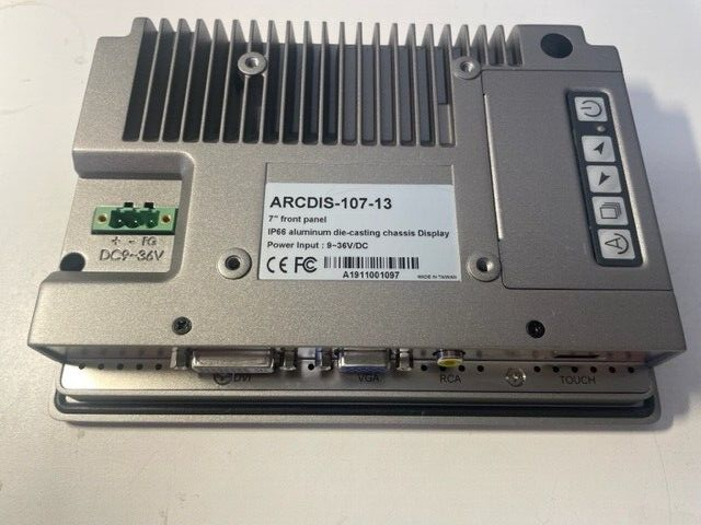 ARCDIS-107 : 7″ Front Panel IP66 Aluminum Die-casting Display NEW OPEN ...