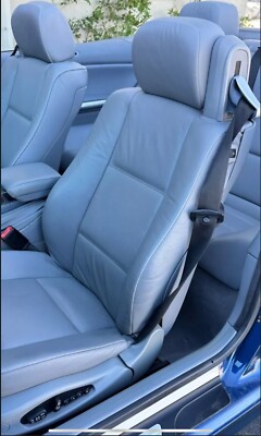 BMW E46 Convertible Seat Leather (Gray) (1999 - 2006) New Replacement ...