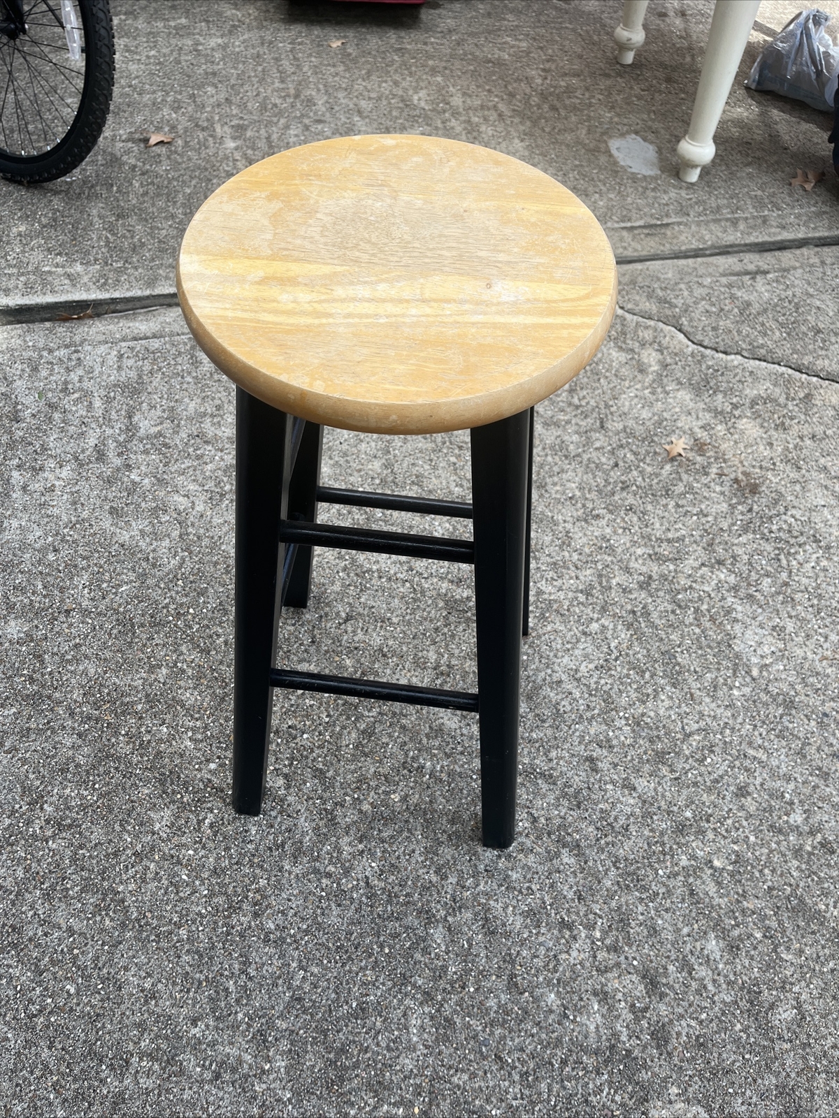 wooden bar stools pair (2 stools) | eBay