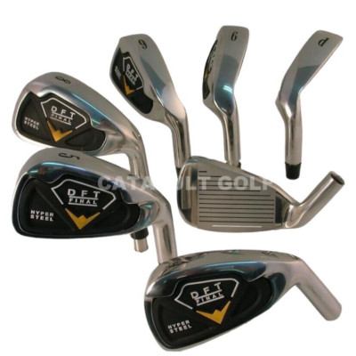 CUSTOM MADE DFT GRAPHITE SHAFTS COMPLETE 3-9 FREE PW IRON SET BLACK ...