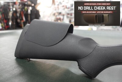 Black, Kydex No Drill Cheek Rest for scoped long guns, American made ...