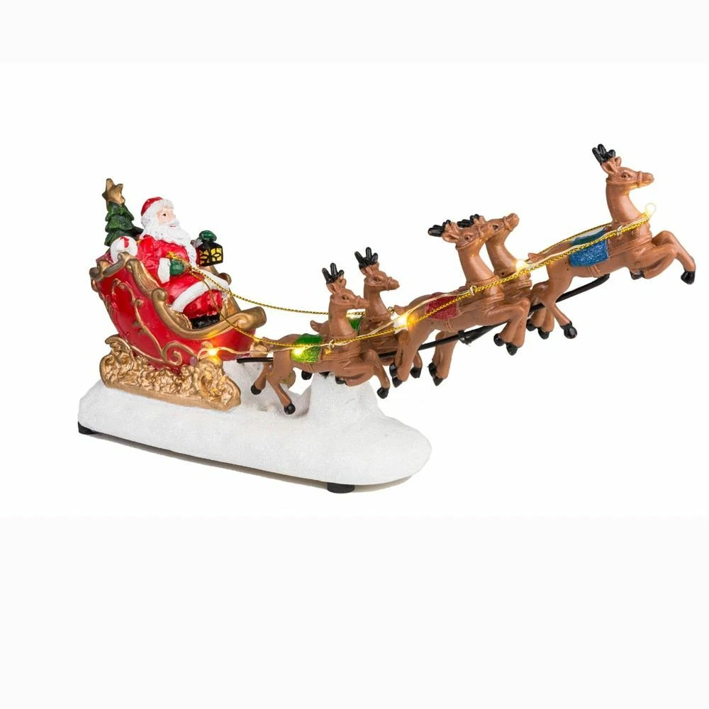 Santas Sleigh And Reindeer