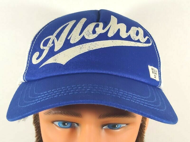 Billabong Aloha HAT Cap Blue with White Mesh Skateboarder | eBay