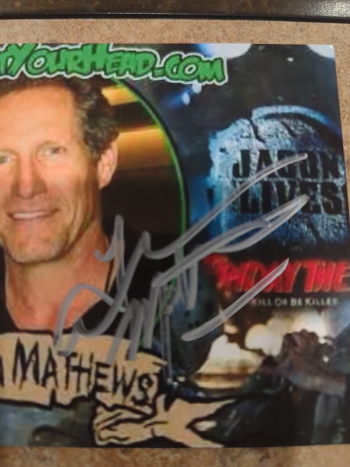 Thom Mathews Hand Signed 4x6 Autograph Friday The 13th Return Living ...