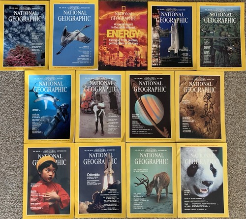 National Geographic Magazine 1981 13 Issues Complete Great Photos ...