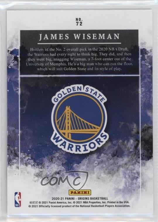 2020-21 Panini Origins James Wiseman #72 1u6 | eBay