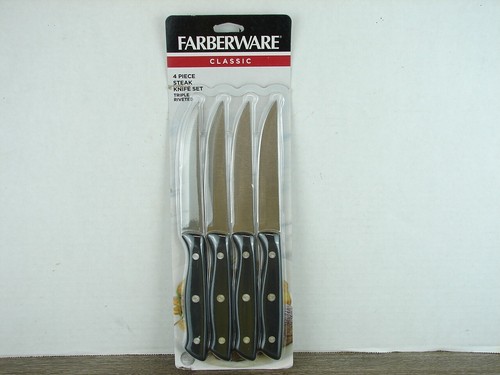 Farberware 4 Piece Steak Knife Set 4.5" New in The Package | eBay