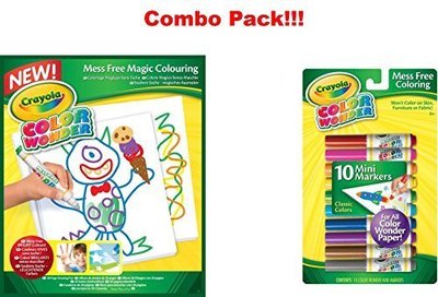 Crayola Color Wonder Drawing Paper-30 Sheets+Crayola Color Wonder 10 ...