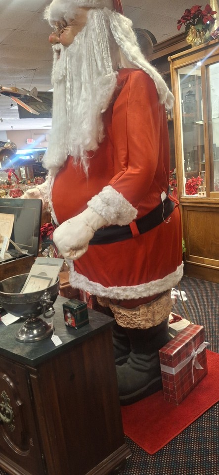 8 Foot 1950's-60's Animated Vintage Mechanical Santa Store Window ...