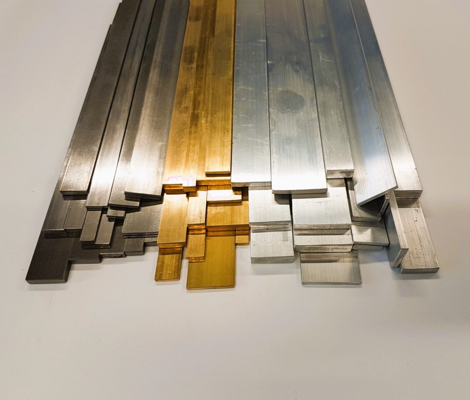 Aluminium, Brass, Steel Sheet Metal Flat Bar Plate various sizes, 50mm ...