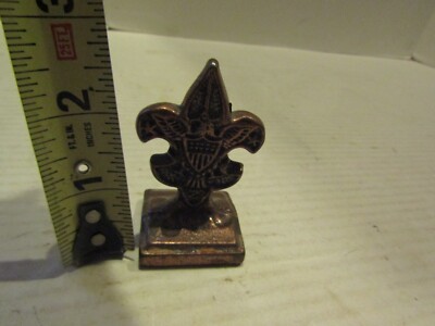 VINTAGE BOY SCOUT OF AMERICA BSA SCOUTING CAST METAL EMBLEM SIGN COPPER ...