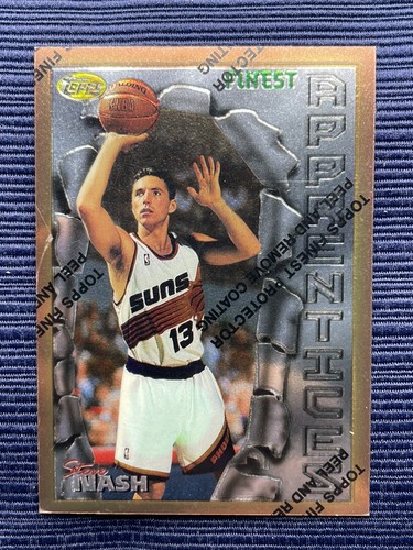 STEVE NASH 1996-97 FINEST #75 STEVE NASH ROOKIE CARD WITH COATING SUNS ...