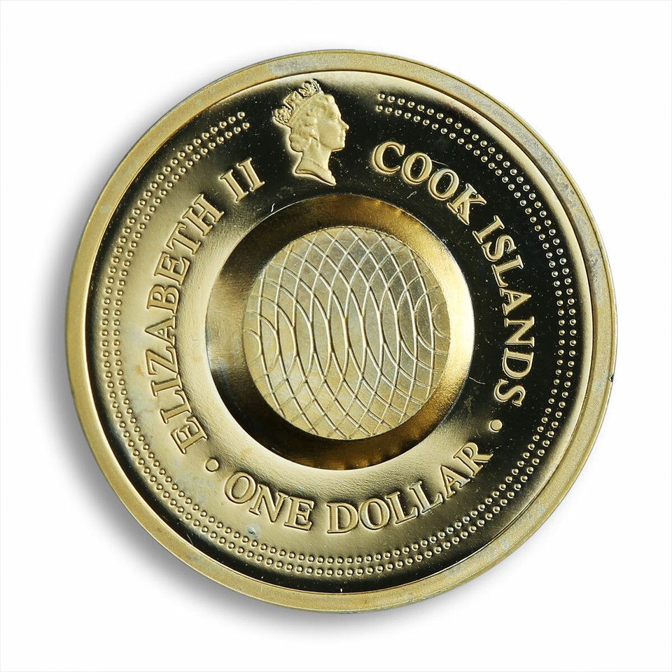 Cook Islands 1 $ Gemstone Zodiac Signs Gemini gemstone gilded silver ...