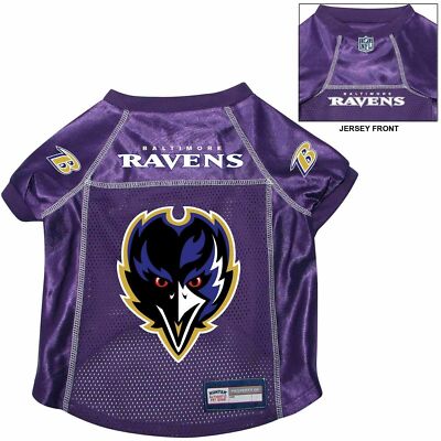 BALTIMORE RAVENS DOG CAT PREMIUM JERSEY ALTERNATE w/ NAME TAG XS SMALL ...