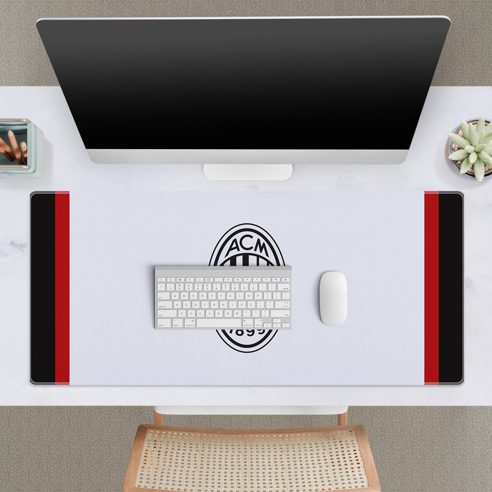 OFFICIAL AC MILAN 2024/25 CREST KIT GAMING OFFICE DESK PC KEYBOARD ...
