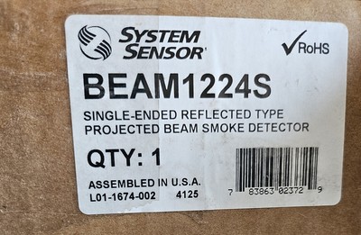 System Sensor BEAM-1224S Reflective Beam Smoke Detector Brand New ...