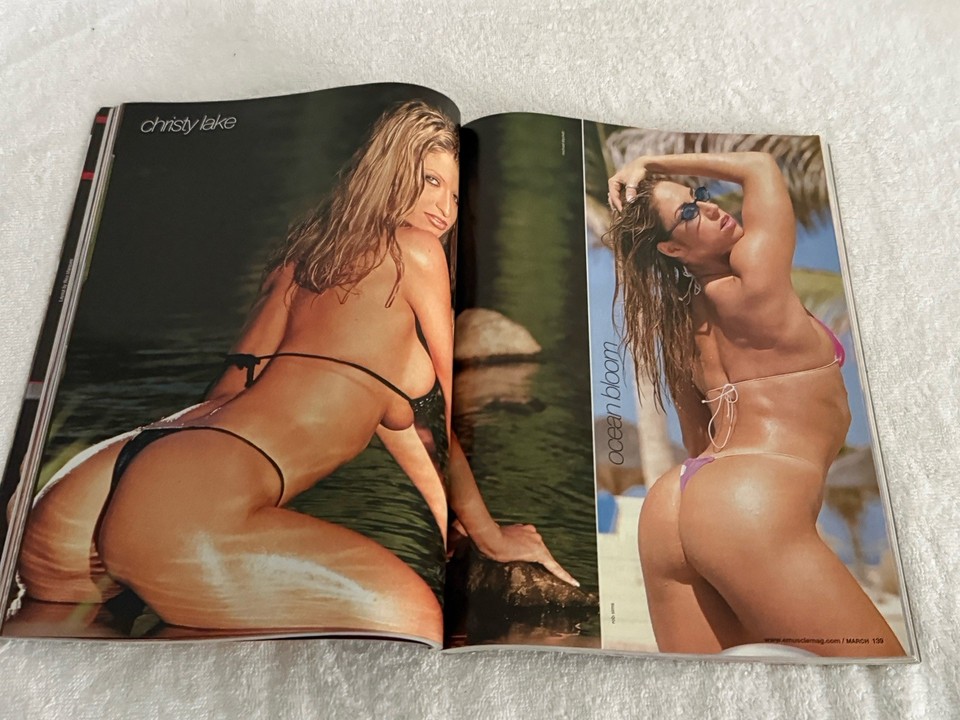 Muscle Mag International Magazine March 2002 Angie Chittenden Swimsuit ...