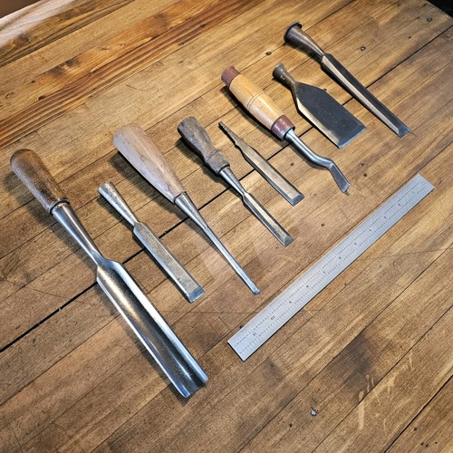 ANTIQUE Woodworking JENNINGS Gouge & Chisels FINE Carving Tools • ☆USA ...