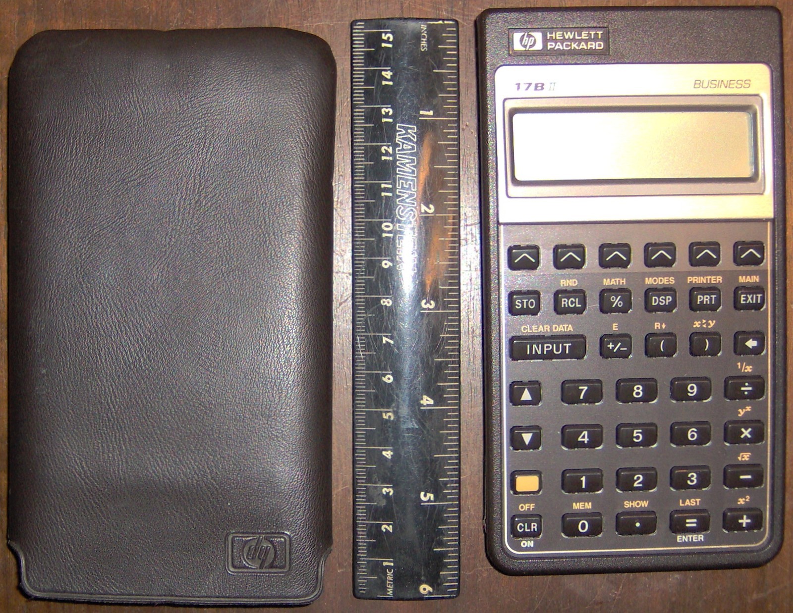 Vintage 17B II + Calculator business & financial w/ Vinyl Case 17Bii 17 ...