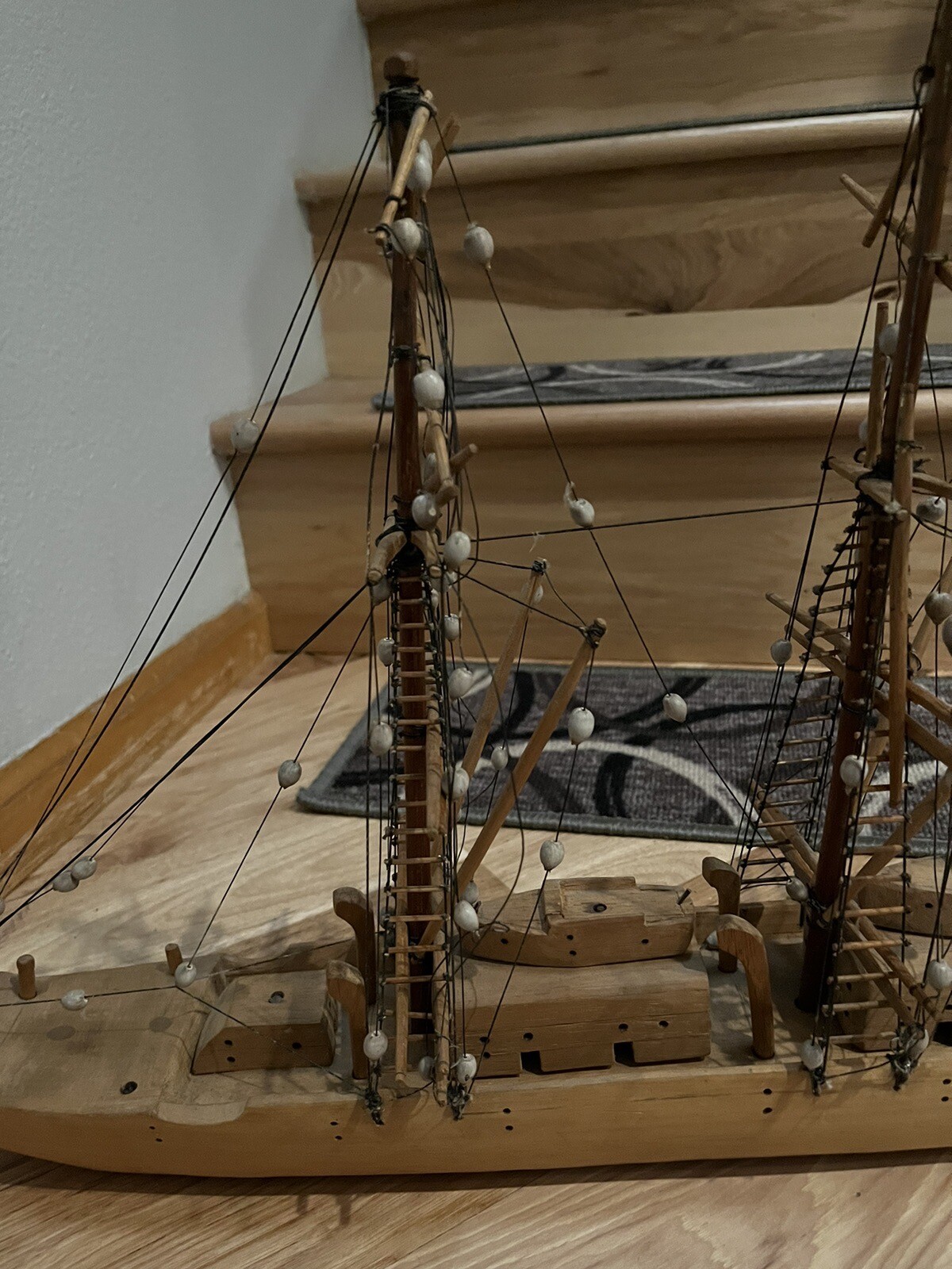 vintage wooden ship model assembled | eBay