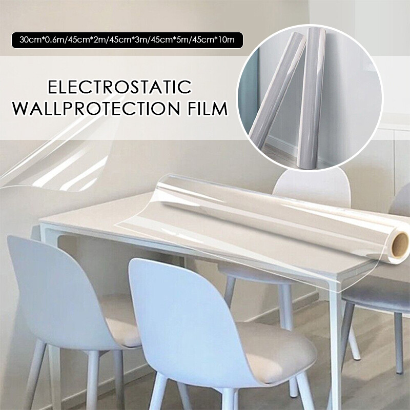 Wall Protective Transparent Film Electrostatic Anti-Dirty Self Adhesive ...