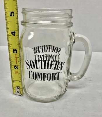 Southern Comfort Glass Mason Jar w/ Handle | Grelly USA