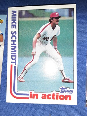 1982 Topps Mike Schmidt #101 Philadelphia Phillies IN ACTION MVP HOF ...
