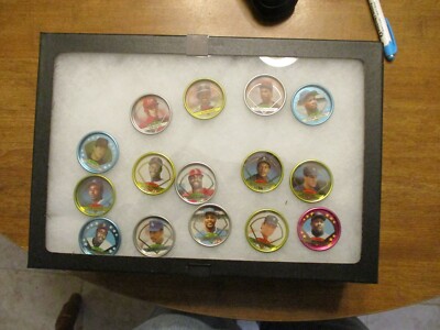 15 Baseball Coins in display | eBay