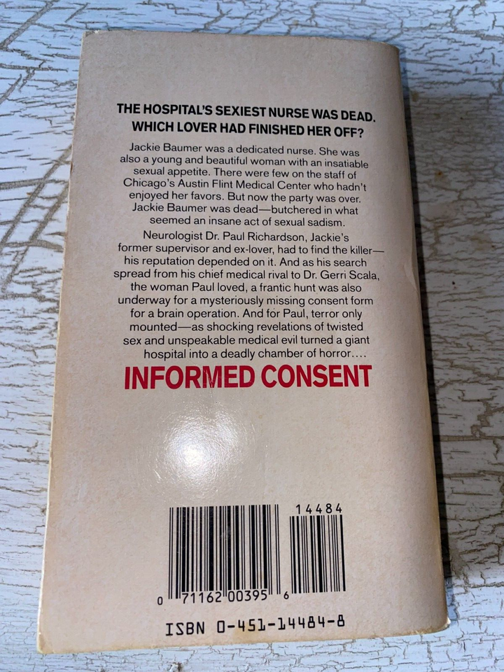 Harold Klawans INFORMED CONSENT Mass Market PB 1986 Very Good (8.23 ...