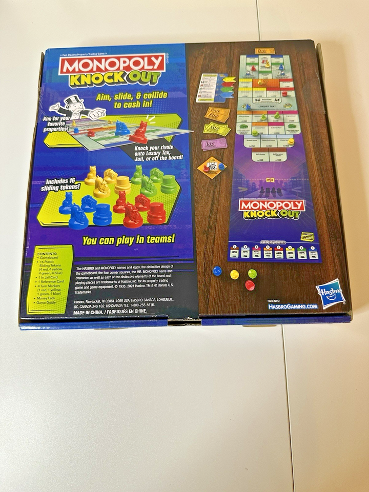 New Open Box Monopoly Knockout Board Game | eBay