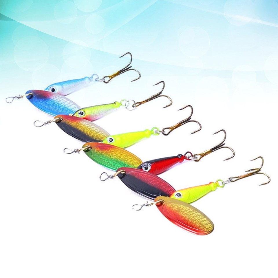 5PCS Metal Fishing Lures Baits Artificial Fish Bait Professional ...