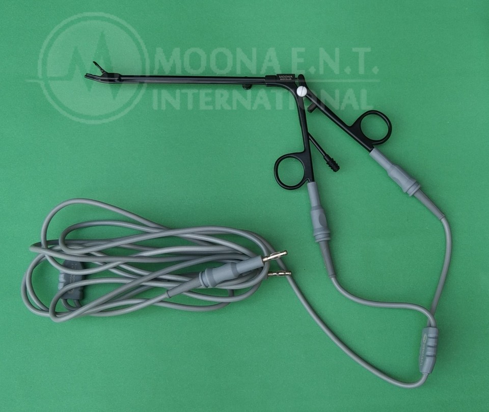 Stammberger Bipolar Suction Forcep,12.5cm W/Length, 15° Up Tip & Cord 3 ...