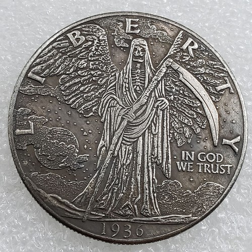 50PCS Grim Reaper Replica Challenge Coin 1936 US Decoration Sickle | eBay