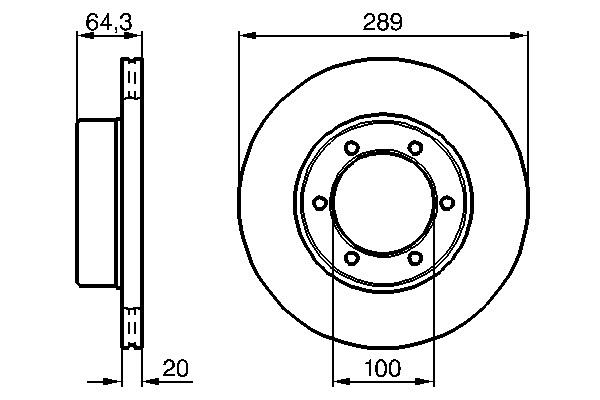 2x BRAKE DISC 0 986 478 453 FOR VW TOYOTA SURF/HILUX/SUV SW4 FORTUNER ...