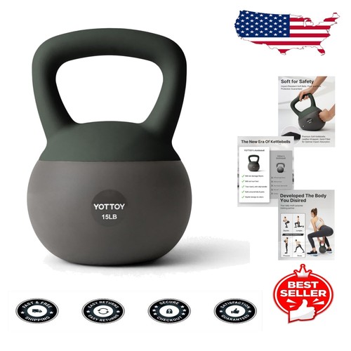 Soft Kettlebell Set for Home Workouts - Ideal for Strength Training ...