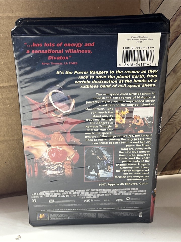 Turbo: A Power Rangers Movie (VHS, 1997) 86162418136 | eBay