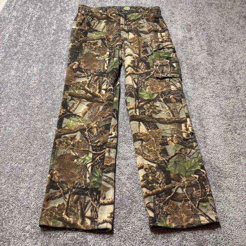 Cabelas Fleece Cargo Pants Mens 36 Camouflage 36x35 Heavyweight Hunting ...