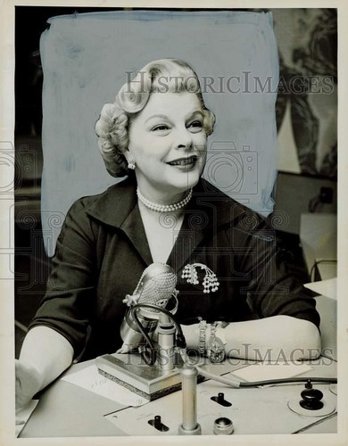 1956 Press Photo Virginia Graham heard weekdays over NBC Radio ...