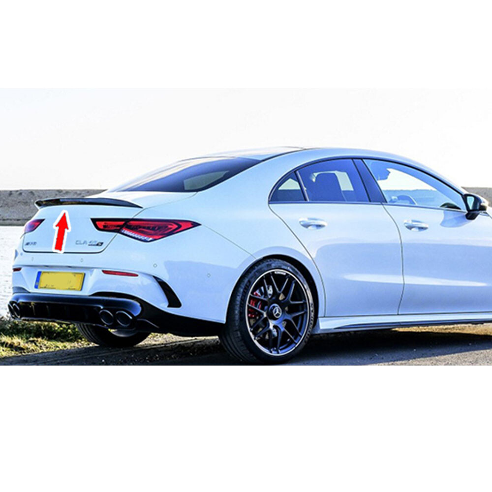 Sale~Matte Black Fit For Mercedes BENZ W118 CLA250 REAR V TRUNK SPOILER ...