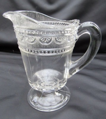 1880's EAPG Pattern Glass Bryce Higbee Sheraton Ida Table Creamer | eBay