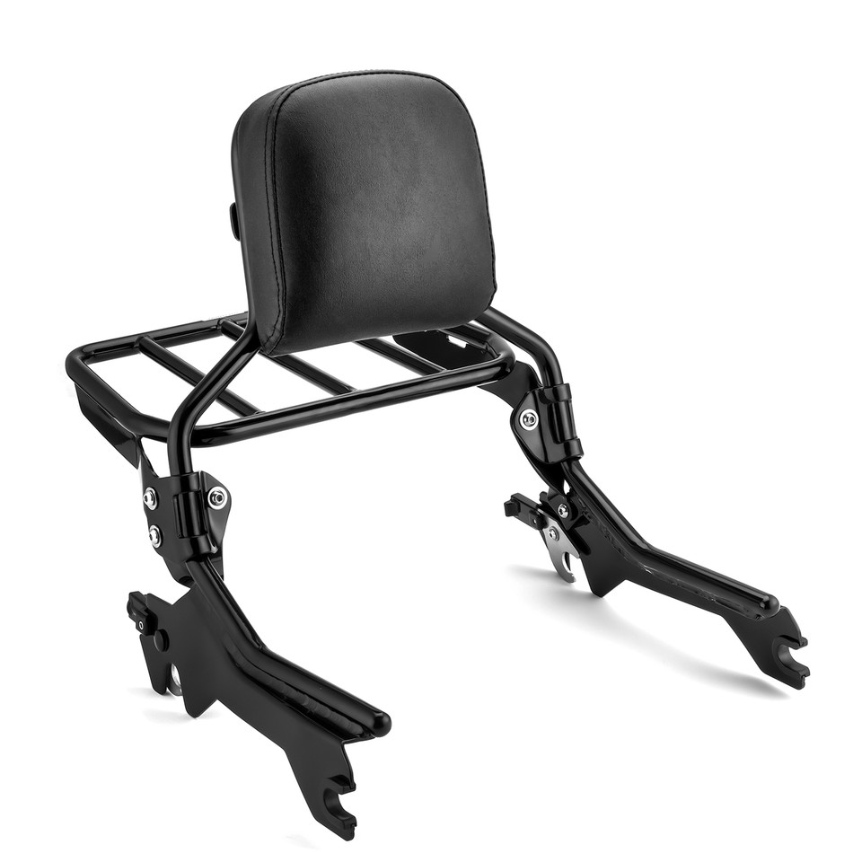 16" Height Backrest Sissy Bar Luggage Rack For Harley 2018-2025 ...