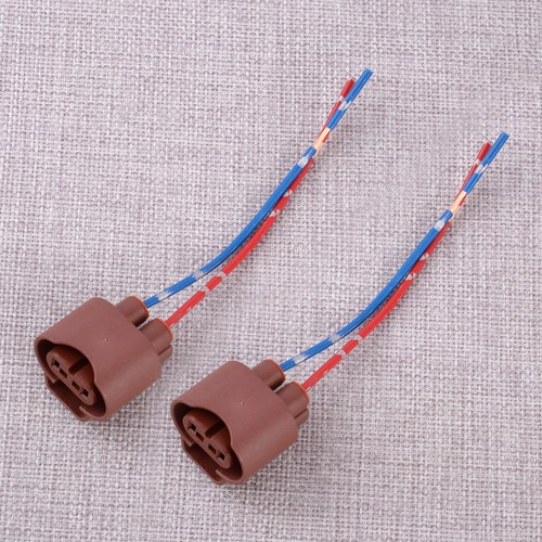 2Pcs Wire Pigtail Female U 9006 HB4 Two Harness Fog Light Socket ...