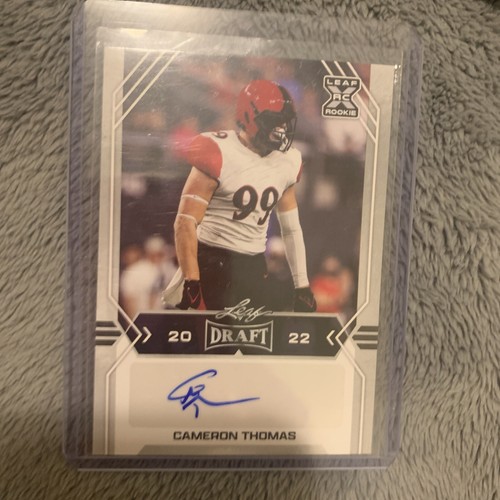 2022 Leaf Draft Cameron Thomas Autograph Rookie Card #BA-CT5 ARIZONA ...