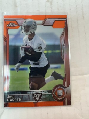 Josh Harper 2015 Chrome Rookie Orange Refractor Card #123 | eBay