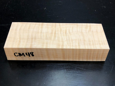 CM48 Curly Maple Knife Block Blank Handle Pistol Grip Wood | eBay